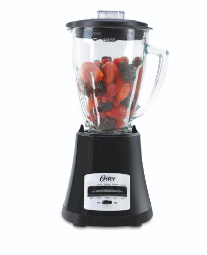 Oster BLSTMG-B 8 Speed Glass Jar Blender, 6-Cup, Black