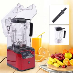 LYNICESHOP Professional Commercial Blender, Soundproof Cover Blender With Shield Quiet Sound Enclosure Quiet Commercial Blender for Crushing ice, Smoothie, Puree