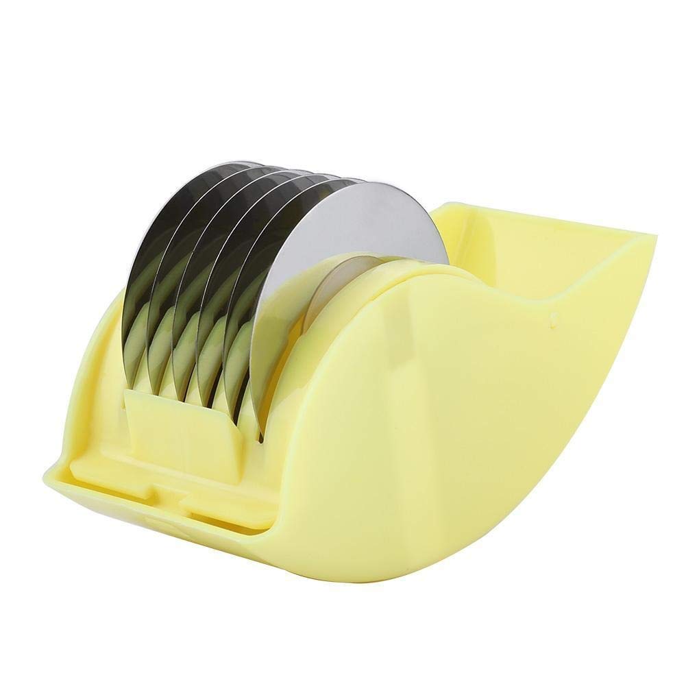 Maxmartt Stainless Steel Anti-rust Rolling Cutter Mincer Vegetable Kitchen Tool (yellow)