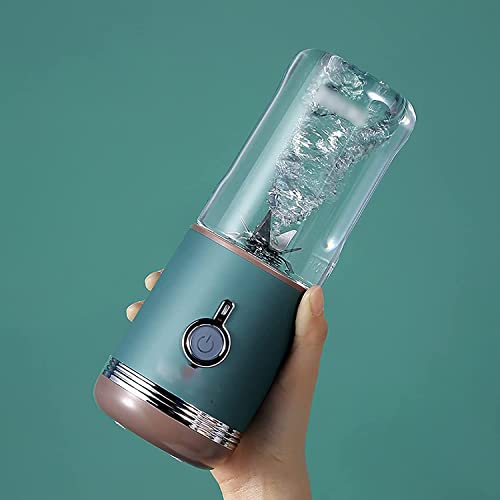 MXJCC Portable Blender, Personal Blender, Small Blender for Shakes and Smoothies, USB Rechargeable with 4 Blades.