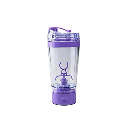 xinghaikuajing Protein Powder Automatic Blender Powder Electric Shaker Cup USB Recharging Mixer 16OZ PurpleUSBchargingmodel-colorfullights