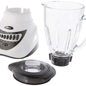 Oster BLSTEG7805W Glass Jar Blender, 220 Volts (Not for USA), 12 Speed 6-Cup, White