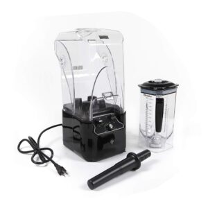 Commercial Blender Juicer Smoothie Maker with Soundproof Cover Capacity 2L for Home Commercial Bar Use (2000w) (StyleA)