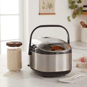 Zojirushi NP-GBC05XT Induction Heating System Rice Cooker and Warmer, 0.54 L, Stainless Dark Brown