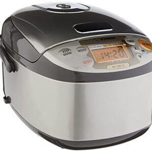 Zojirushi NP-GBC05XT Induction Heating System Rice Cooker and Warmer, 0.54 L, Stainless Dark Brown