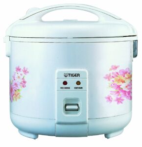 tiger jnp-1800-fl 10-cup (uncooked) rice cooker and warmer, floral white