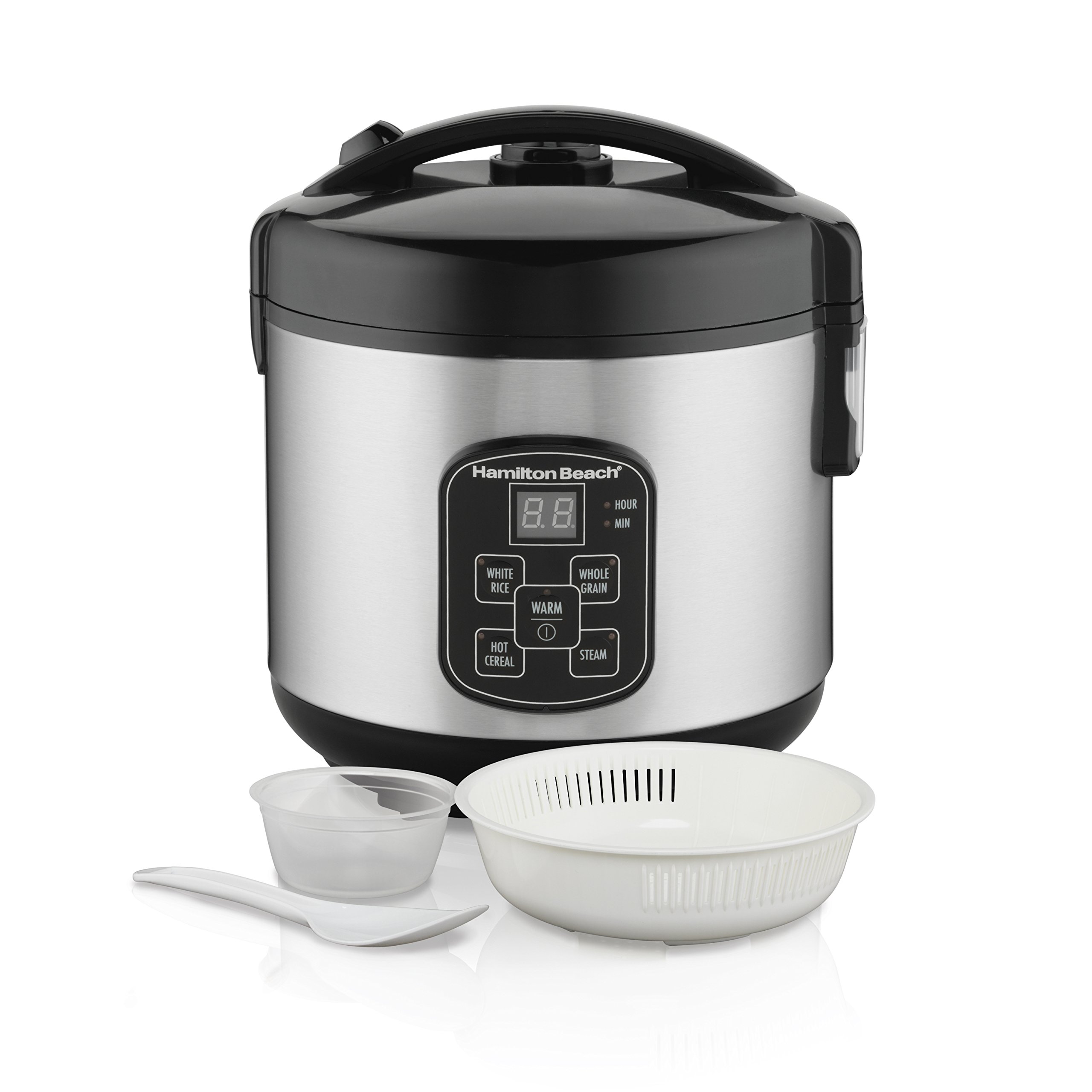 Hamilton Beach Digital Programmable Rice Cooker & Food Steamer (37518) and Hamilton Beach Wave Action Blender (58148A)