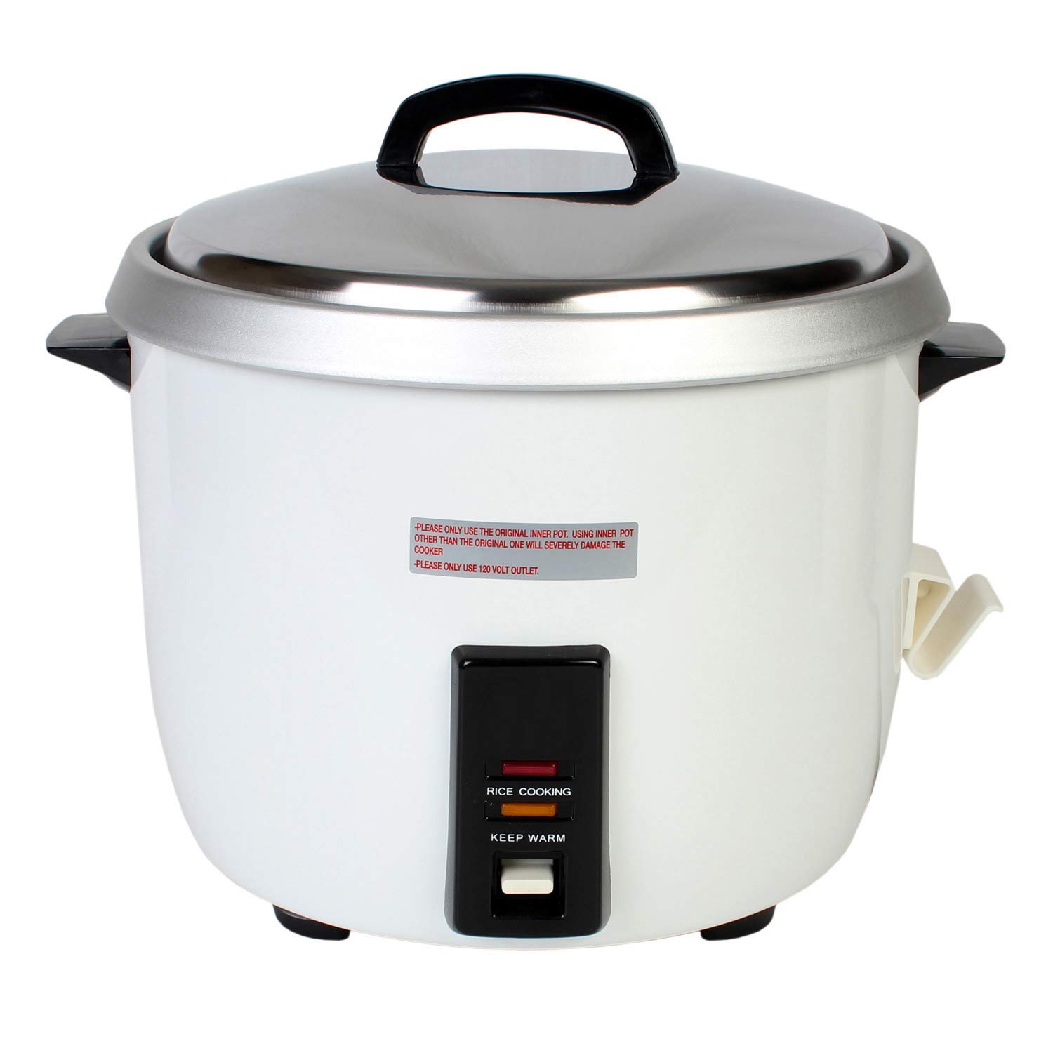 Thunder Group SEJ50000 30-Cup (Uncooked) 60-Cup (Cooked) Rice Cooker/Warmer, White