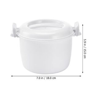 DOITOOL Microwave Rice Cooker Small, Microwave Rice Cooker Steamer, Microwave Rice Maker for Home Kitchen Cooking Supplies (21 x 17.5 x 14cm)