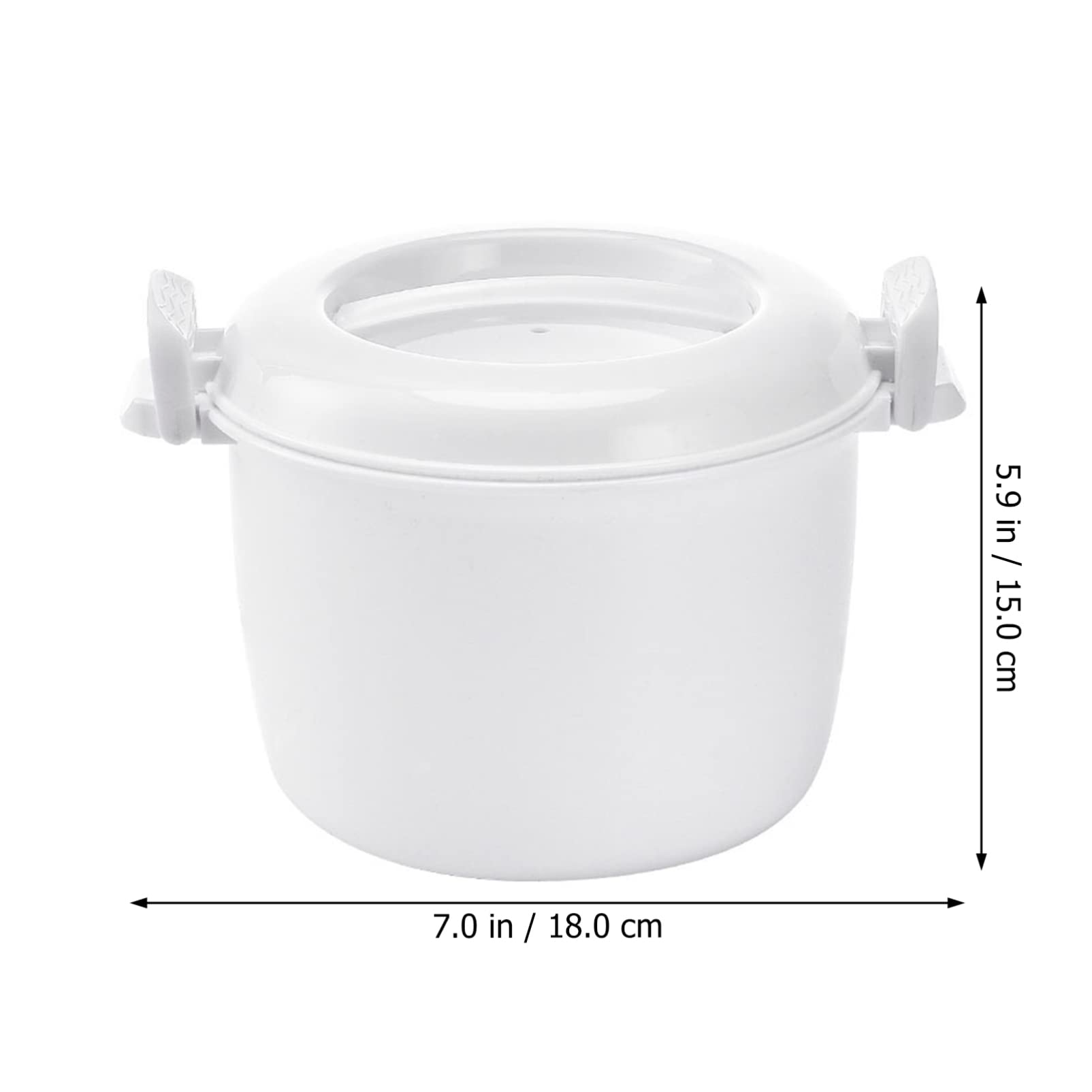 DOITOOL Microwave Rice Cooker Small, Microwave Rice Cooker Steamer, Microwave Rice Maker for Home Kitchen Cooking Supplies (21 x 17.5 x 14cm)