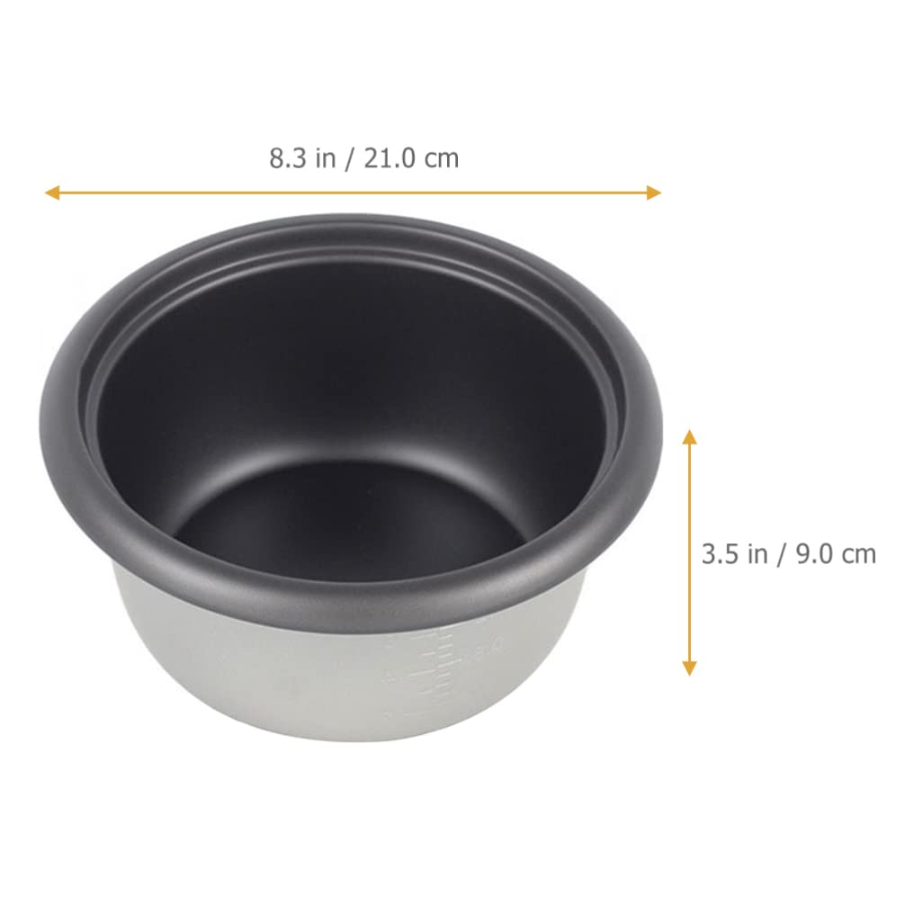 DOITOOL Rice Cooker Inner Pot Rice Cooker Insert Non-Stick Inner Liner 1.5L Aluminum Alloy Inner Cooking Pot Electric Cooker Accessory Rice Maker Container for Kitchen Cooking