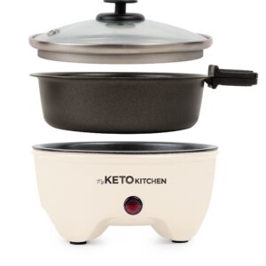 Nostalgia My Keto Kitchen Personal Multi-Cooker, Perfect for Healthy & Low-Carb Diets, Cauliflower Rice, Stir frys, Soups, Omelets