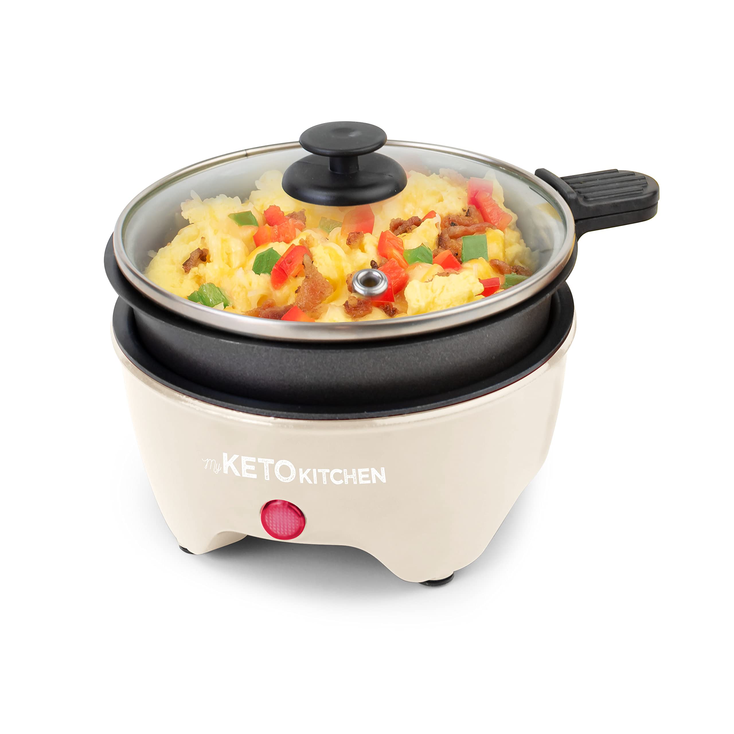 Nostalgia My Keto Kitchen Personal Multi-Cooker, Perfect for Healthy & Low-Carb Diets, Cauliflower Rice, Stir frys, Soups, Omelets