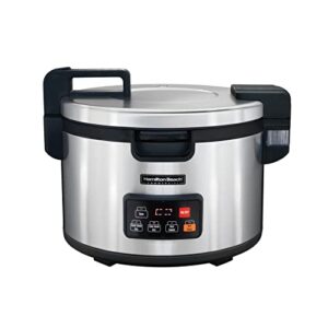 hamilton beach commercial 90 cup rice cooker, warmer, stainless steel (37590)