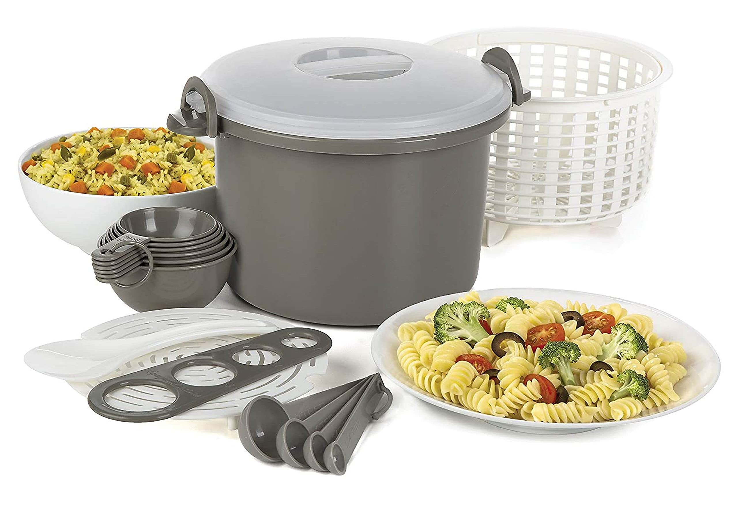 Progressive Rice & Pasta Cooker Set, 12 Cup Capacity