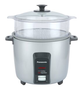 panasonic 12 cup (uncooked) automatic rice cooker/steamer, silver