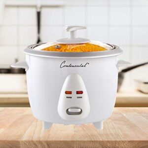 Continental Electric CE23201 6 Cooker, uncooked rice, 3-Cup (Cooked), White