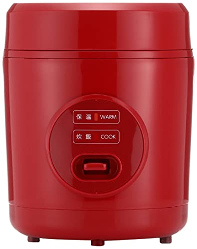 Yamazen Rice Cooker 0.5 to 1.5 cup Small Mini Rice Cooker Red YJE-M150 (red)