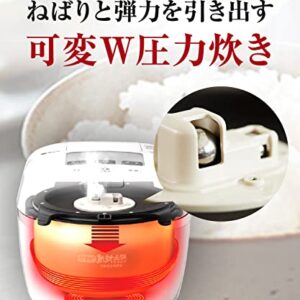 Tiger JPC-G100 WA Pressure IH rice cooker (Simmered 5.5 ml) Airy White 360 ° design variable W pressure IH Japan Domestic