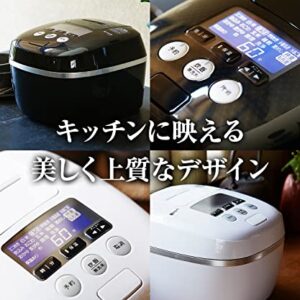 Tiger JPC-G100 WA Pressure IH rice cooker (Simmered 5.5 ml) Airy White 360 ° design variable W pressure IH Japan Domestic