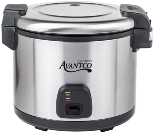 Avantco RC60 60 Cup (30 Cup Raw) Electric Rice Cooker/Warmer - Stainless Steel 120V, 1550W