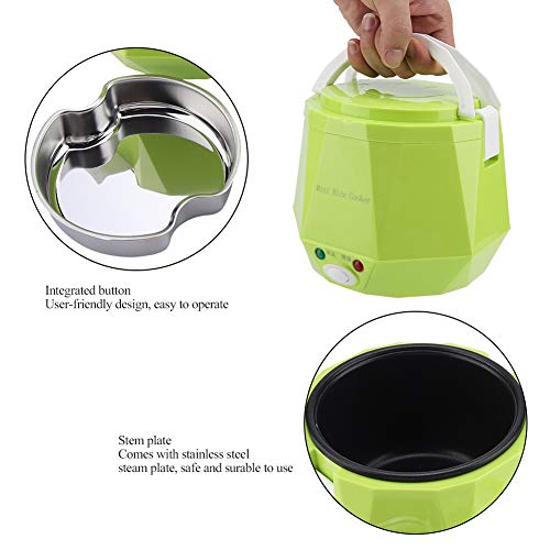 Portable Rice Cooker For Travel,12V 100W 1.3 L Portable Mini Multifunctional Electric NonStick Pot For Outdoor Travel Car Cooking Soup Rice Stews Grains Oatmeal Electric Food Steamer(#2)