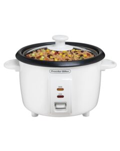 proctor silex 4-cups uncooked resulting in 8-cups cooked rice cooker, white (37534y)