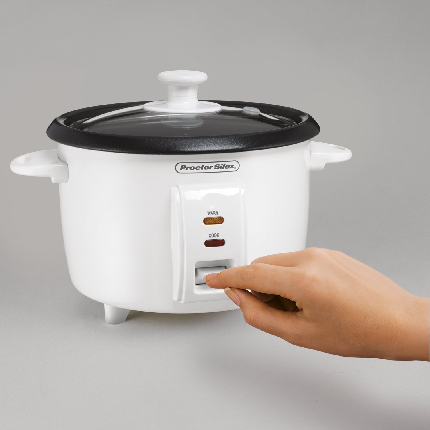 Proctor Silex 4-Cups uncooked resulting in 8-Cups Cooked Rice Cooker, White (37534Y)