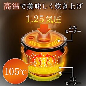 Iris Ohyama rice cooker pressure IH formula 5.5 Go brand cook divided function with rice shop taste RC-PA50-B