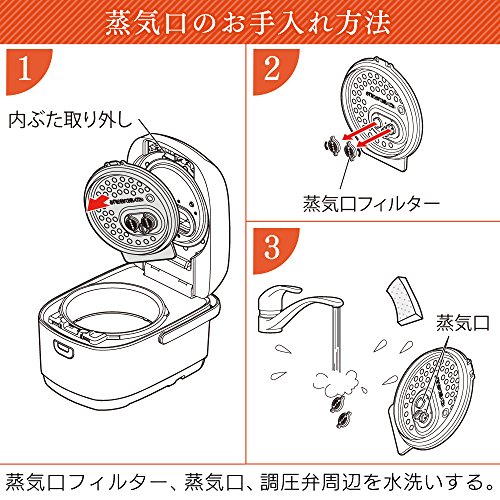 Iris Ohyama rice cooker pressure IH formula 5.5 Go brand cook divided function with rice shop taste RC-PA50-B