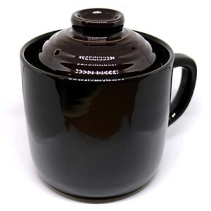 rice cooking mug (black) for 1 cup, microwave rice cooker (japan import)