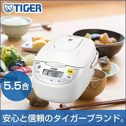 Tiger (cook 5.5 Go) microcomputer rice cooker White TIGER JBH-G101-W