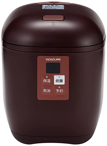 KOIZUMI Microcomputer Rice Cooker"Rice Cooker Mini" KSC-1512/T (Brown)【Japan Domestic genuine products】【Ships from JAPAN】