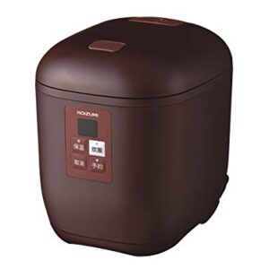 KOIZUMI Microcomputer Rice Cooker"Rice Cooker Mini" KSC-1512/T (Brown)【Japan Domestic genuine products】【Ships from JAPAN】