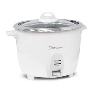 10-cup Rice Cooker With Stainless Steel Pot Silver White Ready Indicator Light