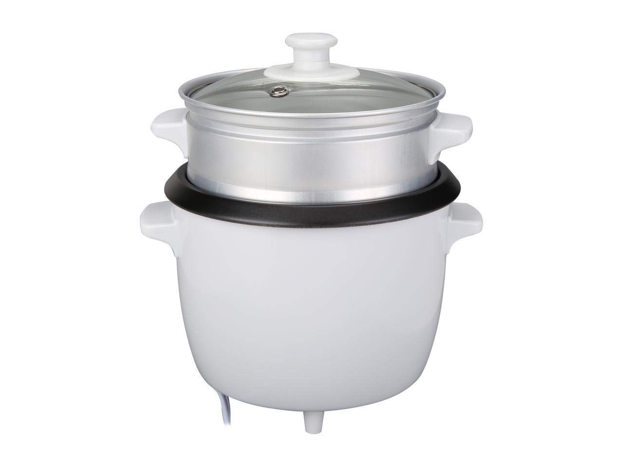 Tayama Rice Cooker with Steam Tray 3 Cup, White (RC-03R)