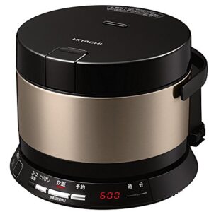 hitachi ih rice cooker ohitsu-gozen 2.0 go (300g / 10.5oz), brown-gold, rz-ws2m n