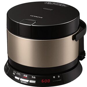 HITACHI IH Rice Cooker Ohitsu-Gozen 2.0 Go (300g / 10.5oz), Brown-Gold, RZ-WS2M N