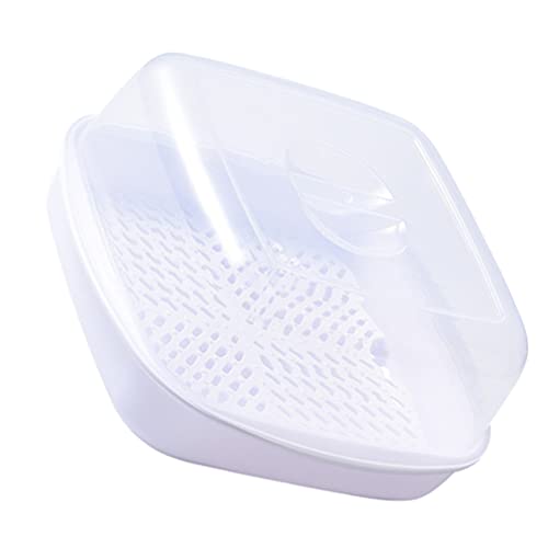 Rice Container Microwave Heating Microwave Cooker with Lid for Steaming Bread Bun Dumpling Fish Dumpling