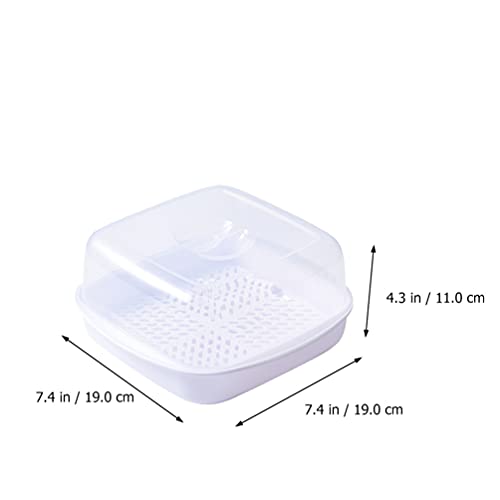 Rice Container Microwave Heating Microwave Cooker with Lid for Steaming Bread Bun Dumpling Fish Dumpling