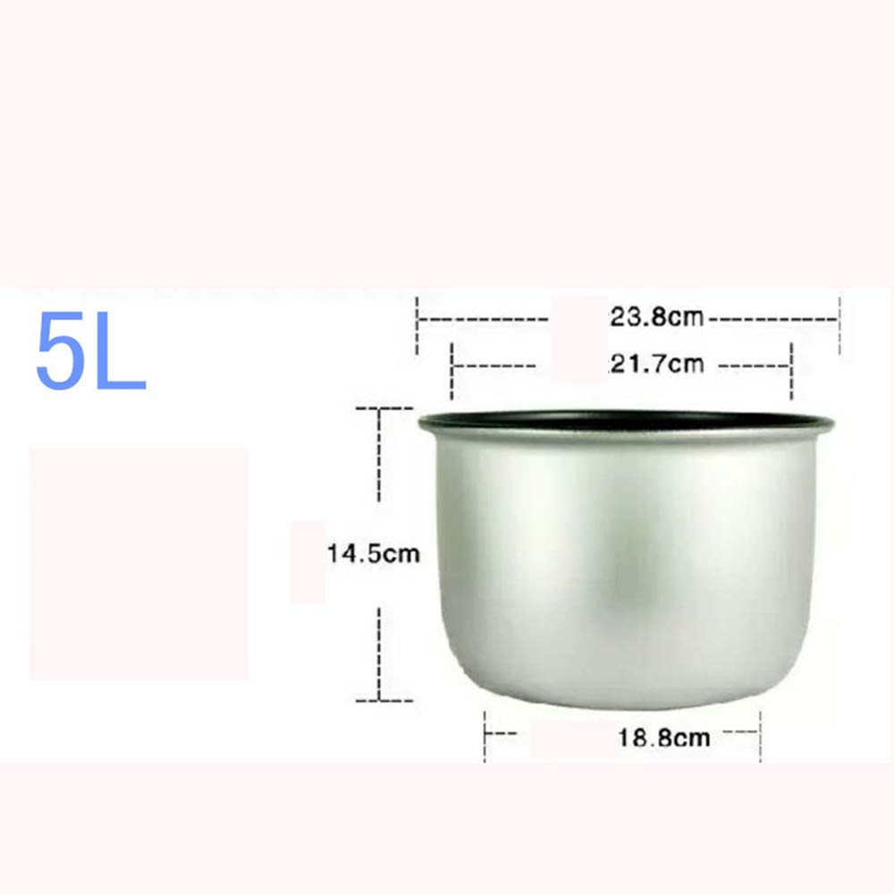 3L 4L 5L Aluminum Alloy Rice Cooker Pot Inner Tank for Rice Cooker Traditional Rice Cooker Bowl,5l