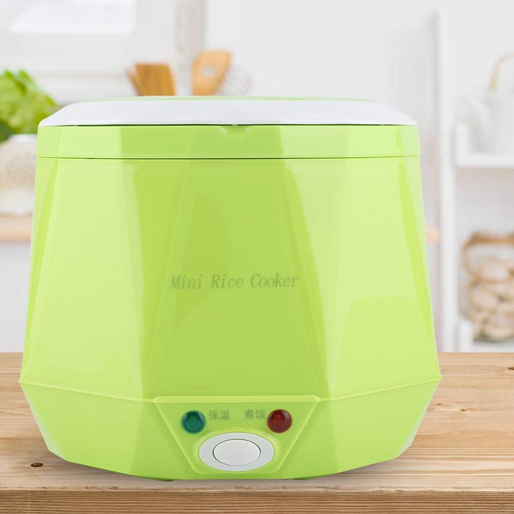 Electric Rice Cooker for Truck,24V 140W 1.6 L Electric Portable Multifunctional Rice Cooker Food Steamer for Home Truck(green)