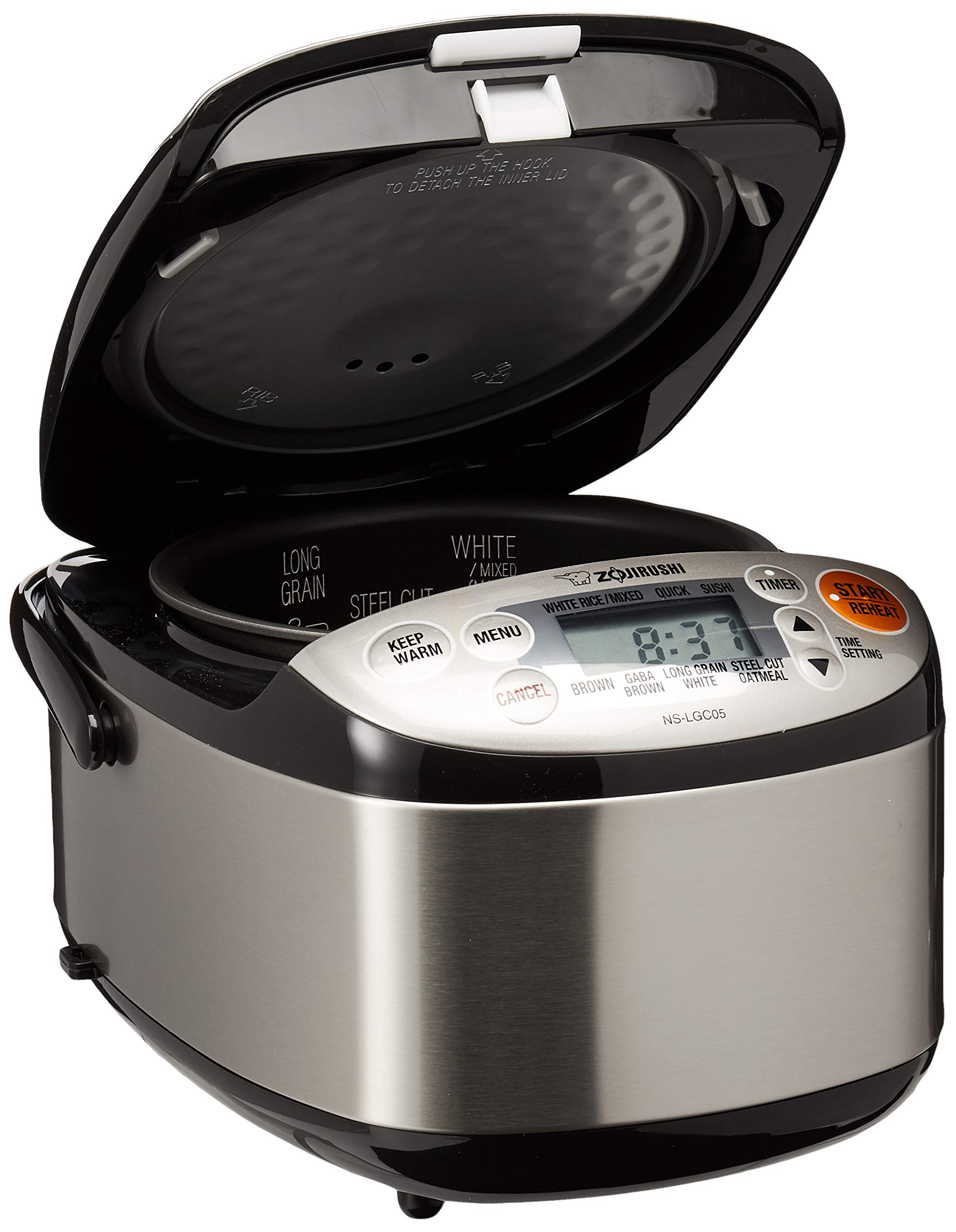 Zojirushi EP-PFC20HA Electric Skillet and Zojirushi NS-LGC05XB Micom Rice Cooker & Warmer Bundle