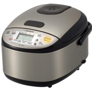 Zojirushi EP-PFC20HA Electric Skillet and Zojirushi NS-LGC05XB Micom Rice Cooker & Warmer Bundle