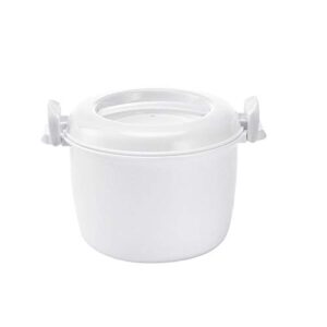 alliteqwe microwave rice cooker multifunction small lunch container microwave cooker cookware for microwave oven 17.5x21x14cm