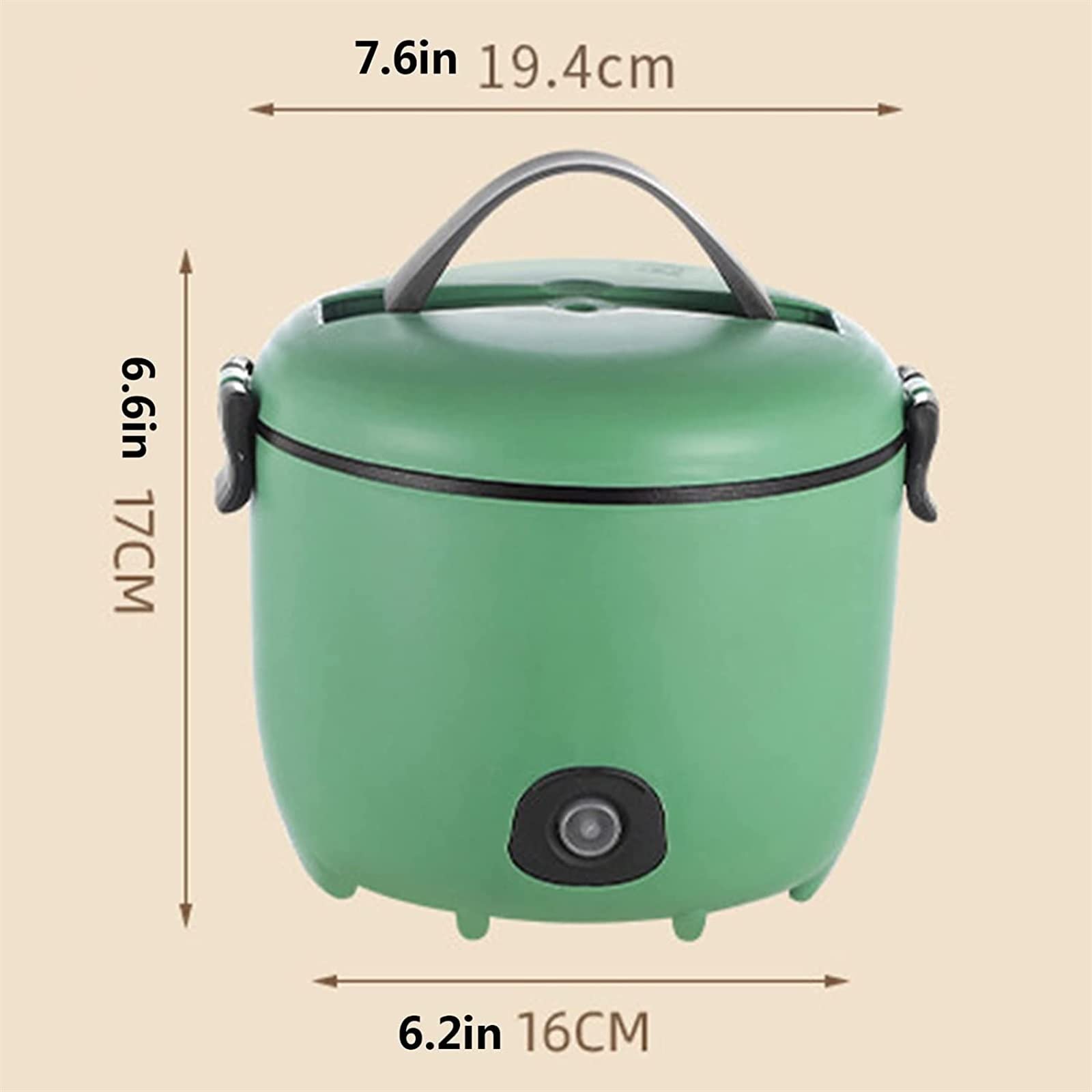 Mini Rice Cooker, 1.8L Small Multi-Function Rice Cooker, Suitable for 1-3 People Rice Cooker, with Detachable Non-Stick Pan and Heat Preservation Function (Color : Orange)