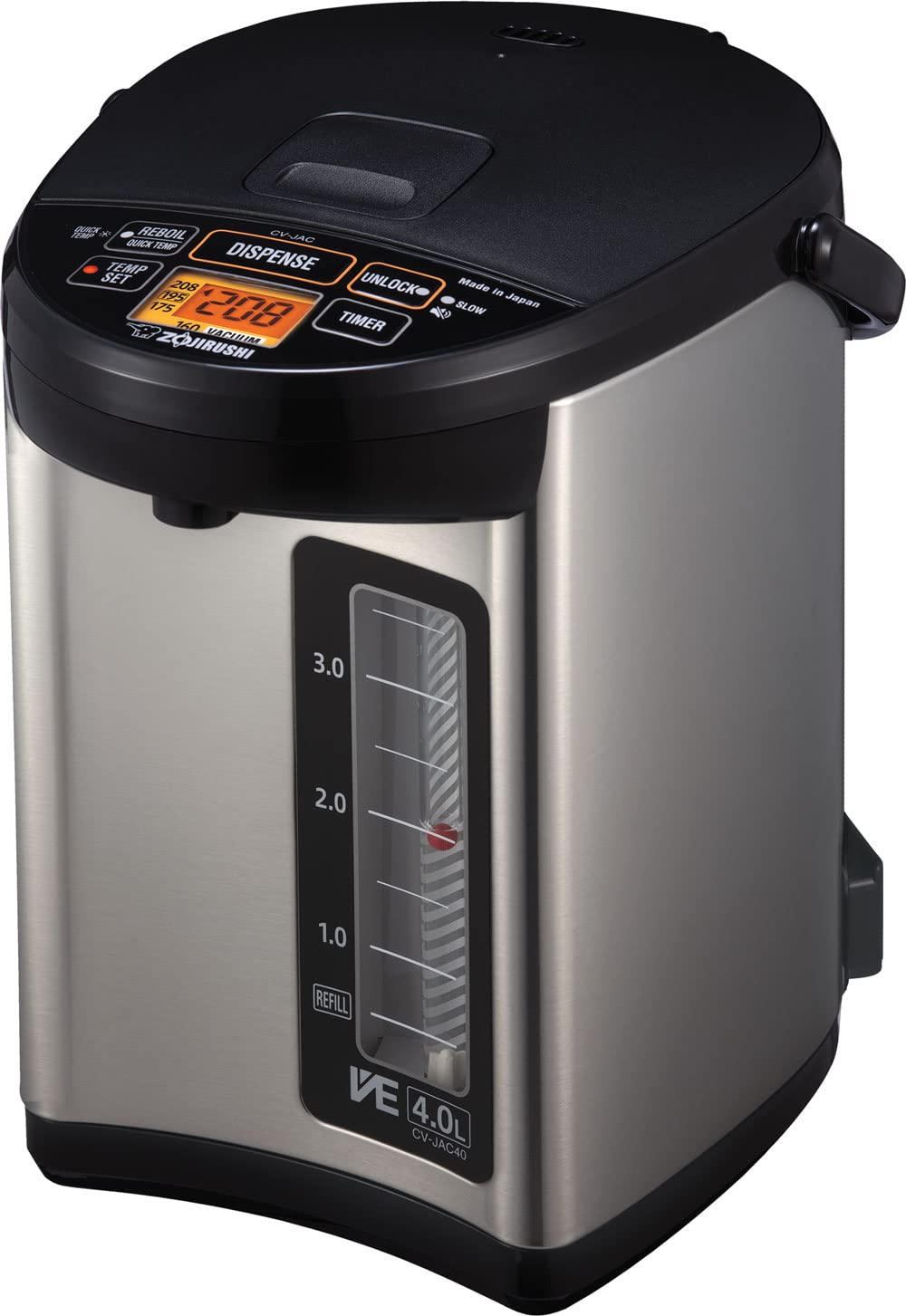 Zojirushi NP-NWC10XB Pressure Induction Heating Rice Cooker & Warmer, 5.5 Cup, Stainless Black, Made in Japan & CV-JAC40XB Water Boiler & Warmer, 4.0-Liter, Stainless Black