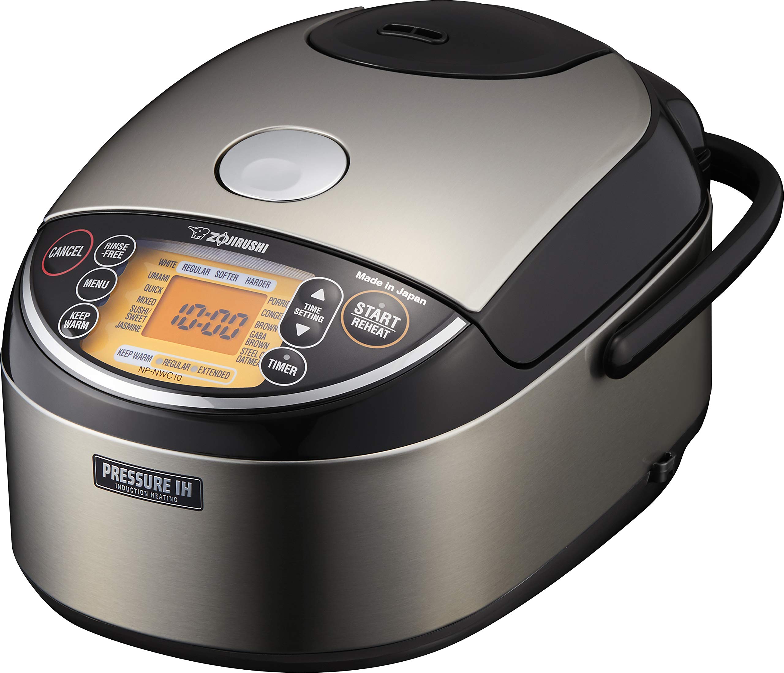 Zojirushi NP-NWC10XB Pressure Induction Heating Rice Cooker & Warmer, 5.5 Cup, Stainless Black, Made in Japan & CV-JAC40XB Water Boiler & Warmer, 4.0-Liter, Stainless Black