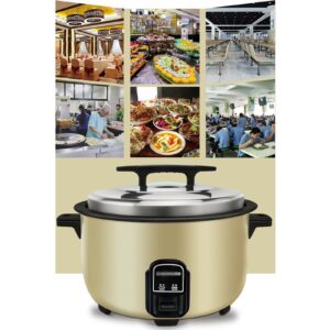 Rice cooker 8/10/13/15/19/23/30L large thickened honeycomb black crystal non-stick inner for restaurants hotels for 60 people cooker rice (Size : 30L)