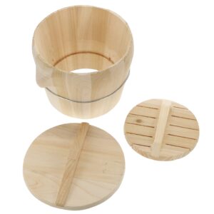 doitool veggie steamer 1pc steam bucket wood household dumpling pot rice steamer baskets